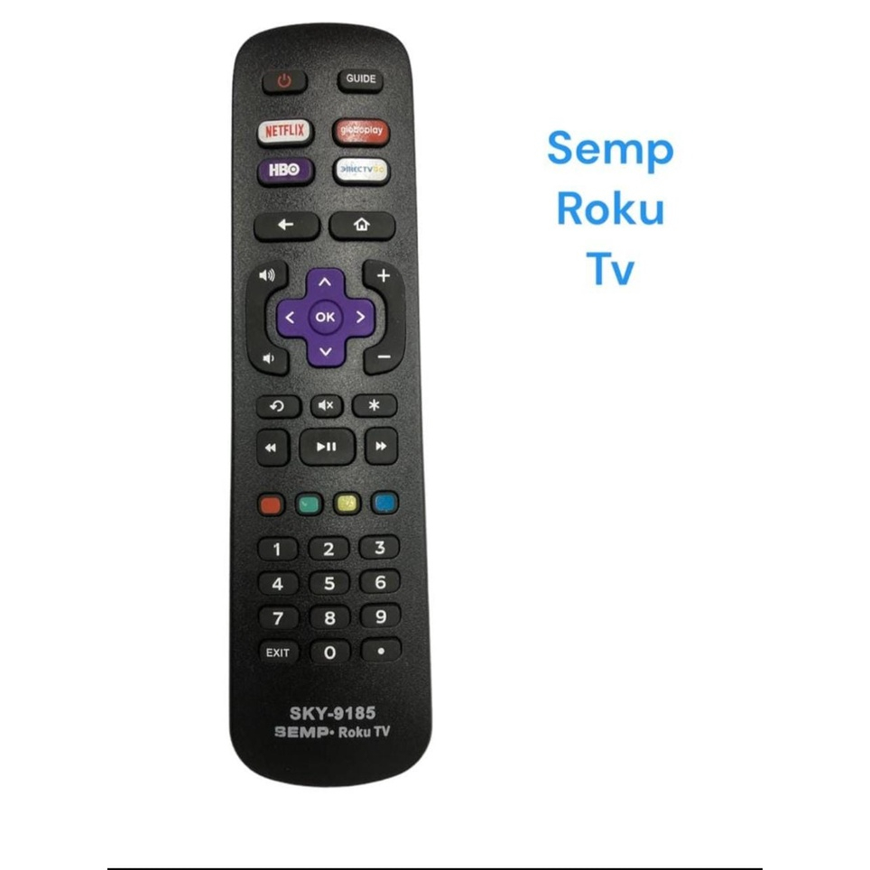 Controle Remoto tv Semp toshiba Roku Rc-nw32266001120(9185) (COM PILHAS ...