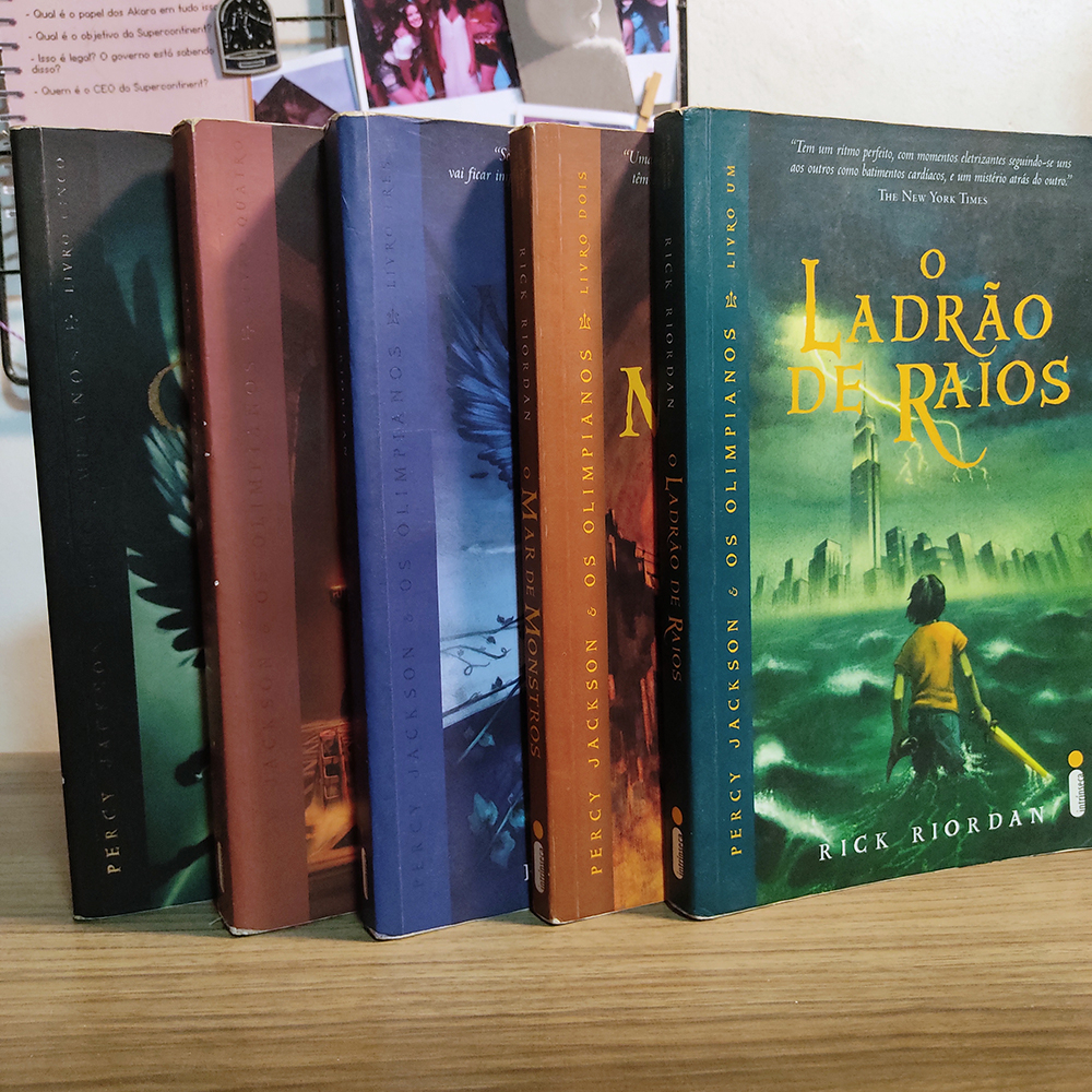 LIVROS Percy Jackson e os Olimpianos (Coleção Completa Capas Originais ...