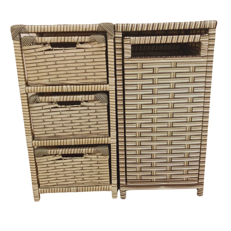 roupeiro basculante cesto roupa suja e gaveteiro organizador 3 gavetas 30x30x60cm | Shopee Brasil