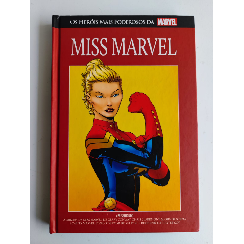HQ Os Heróis Mais Poderosos da Marvel (Salvat capa Vermelha Nº 60) Miss Marvel | Shopee Brasil
