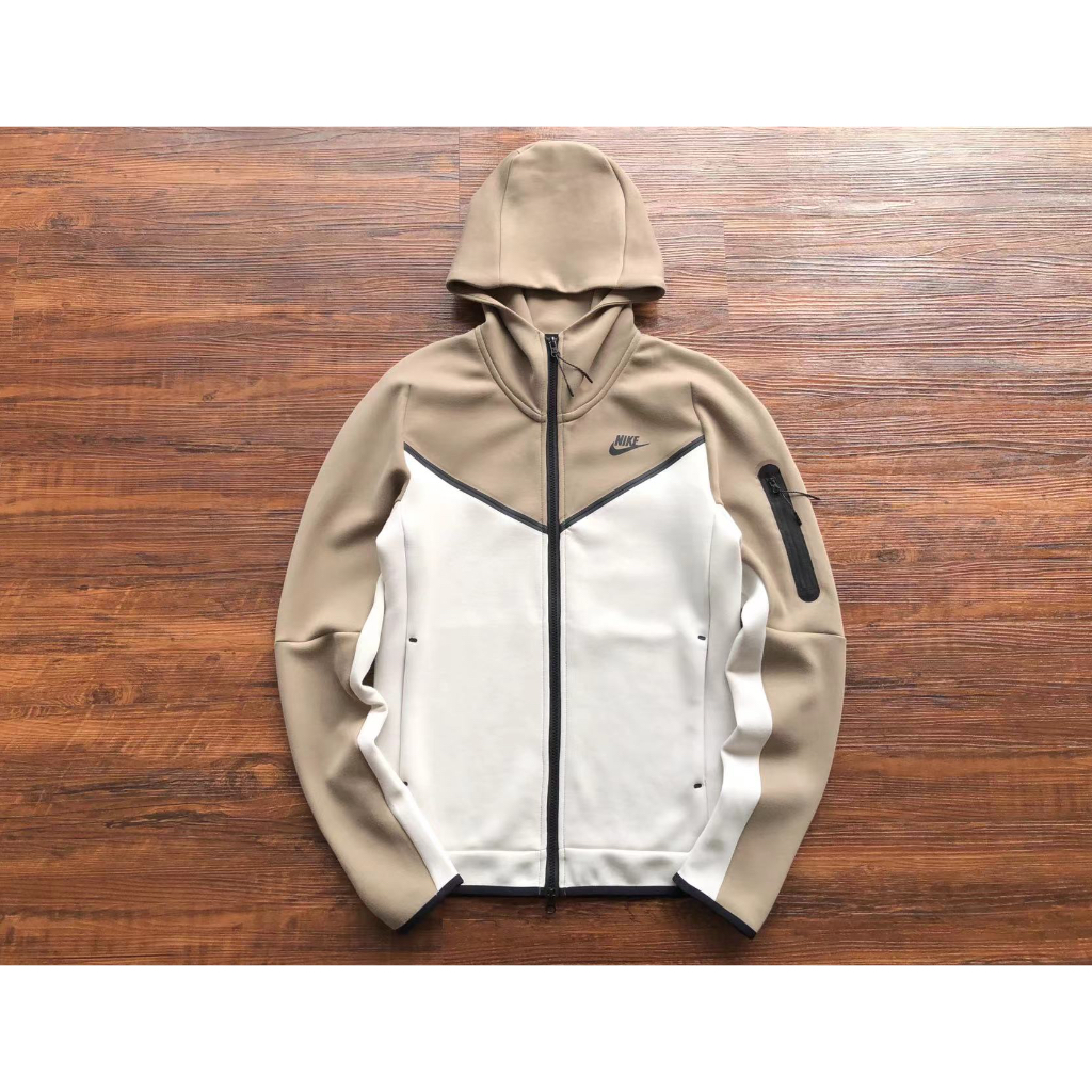 CONJUNTO TECH FLEECE NIKE BEGE - PREMIUM AAA+ | Shopee Brasil