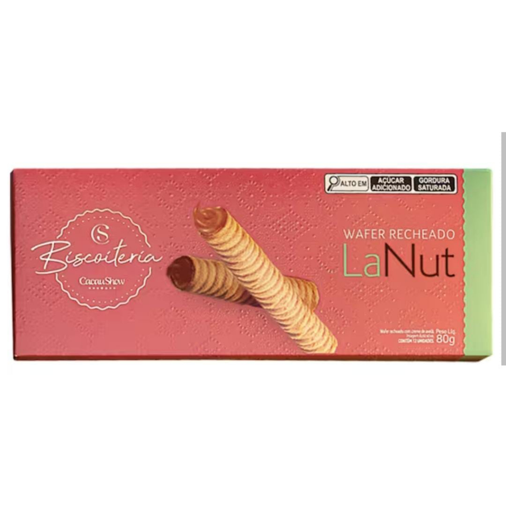 Chocolate Wafer Recheado Cacau Show 80G - Sabores Mil Folhas / LaNut ...