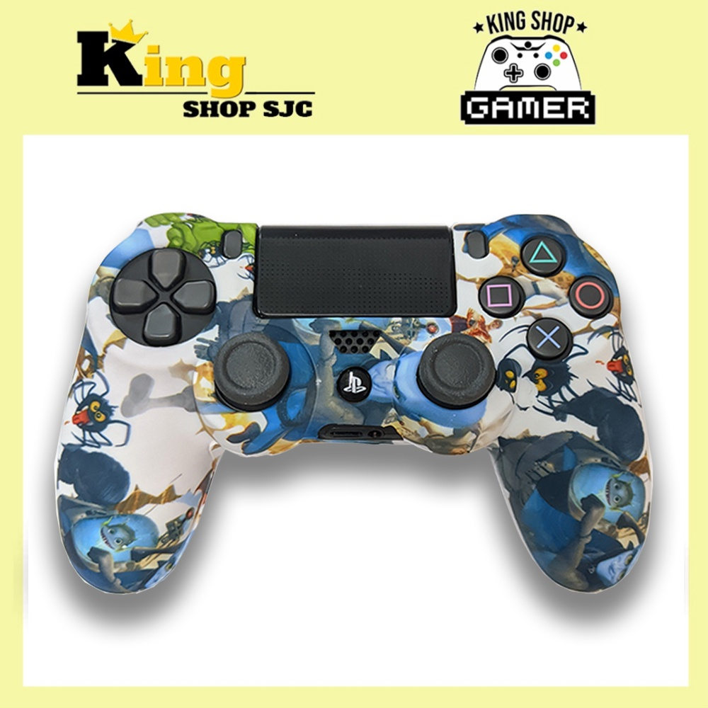 Capa de Silicone Especial para Controle Ps4 Case Protecao Dualshock Playstation Estampada Shopee Brasil