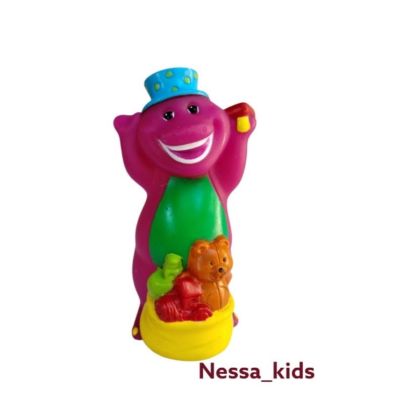 Boneco Miniatura Barney Vinil Mattel | Shopee Brasil