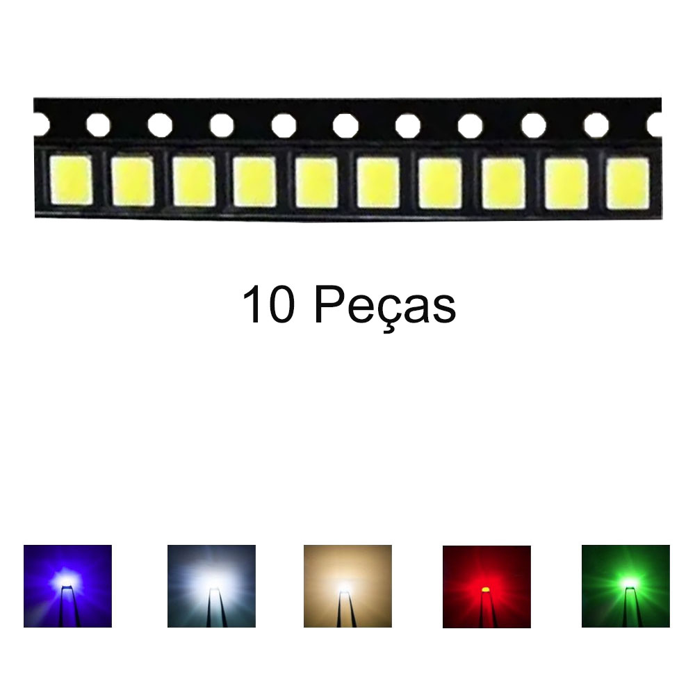 LEDs SMD 0805 (10 unidades) | Shopee Brasil