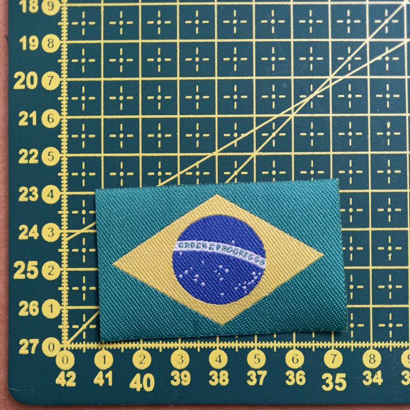Aplique Patch Bandeira do Brasil Brazil Bordado Termocolante | Shopee ...
