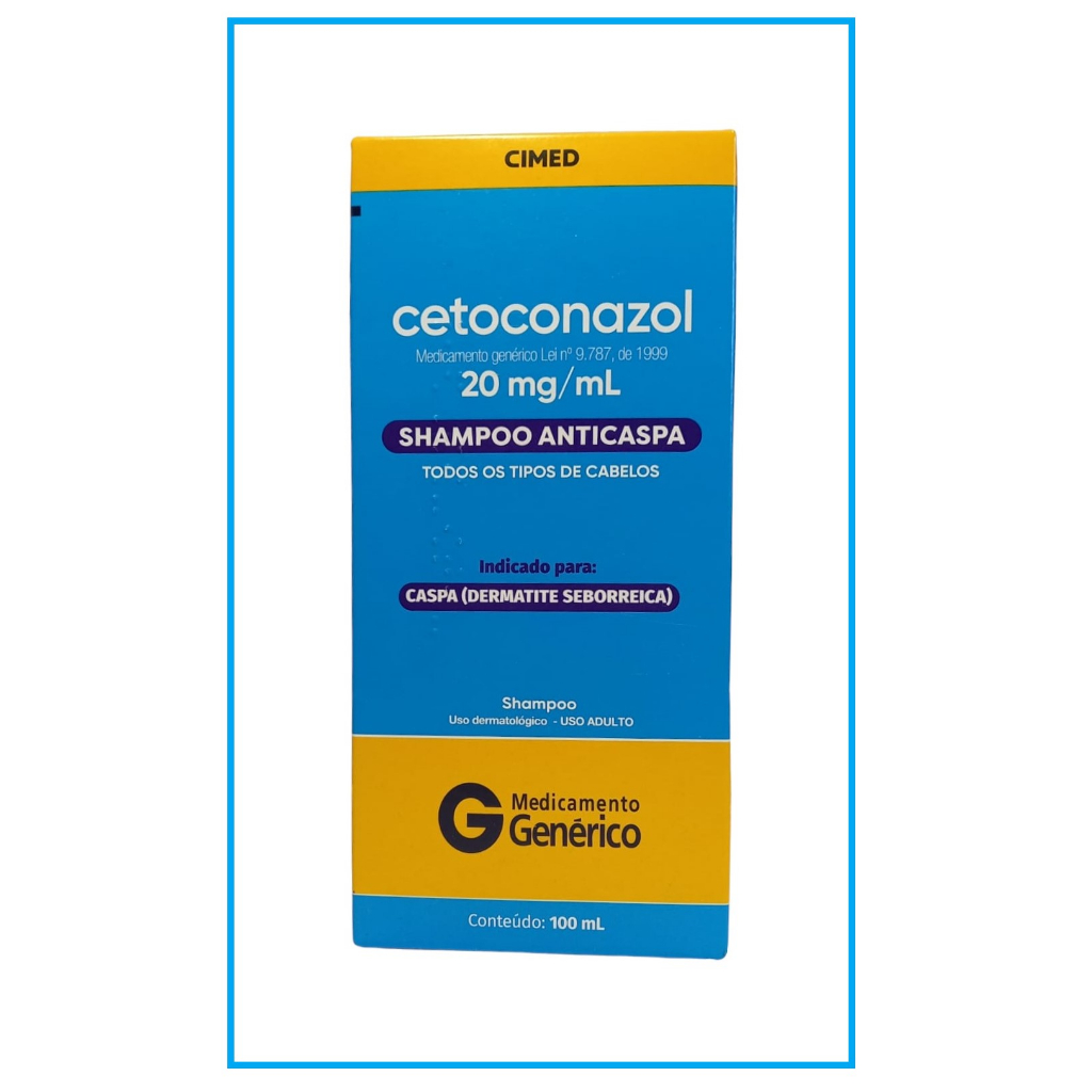 Cetoconazol 20mg/ml Shampoo Anticaspa 100ml - Cimed | Shopee Brasil