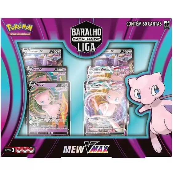 Box Baralho Batalha de Liga Mew Vmax - Deck - Pokemon Tcg - COPAG ...