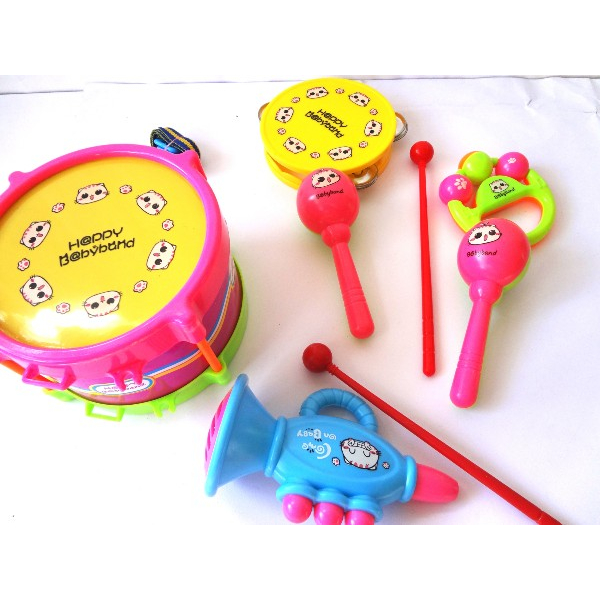 Bandinha 6 instrumentos musicais infantis importados | Shopee Brasil