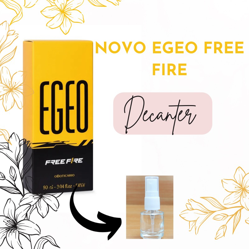 EGEO FREE FIRE SPRAY Decanter 5 ML | Shopee Brasil