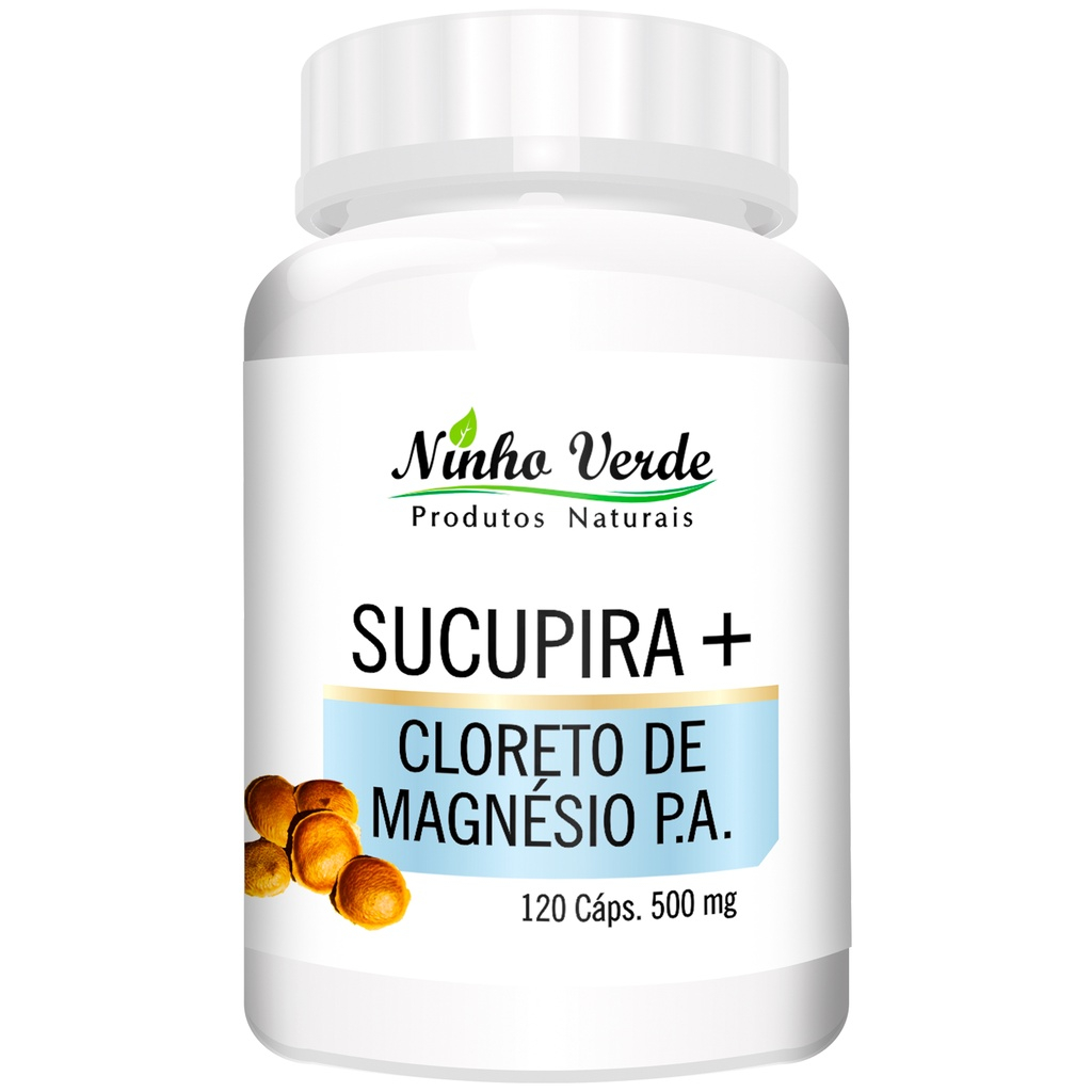 Cloreto de Magnésio P.A. C/ Sucupira 120 Cápsulas de 500mg Ninho Verde | Shopee Brasil