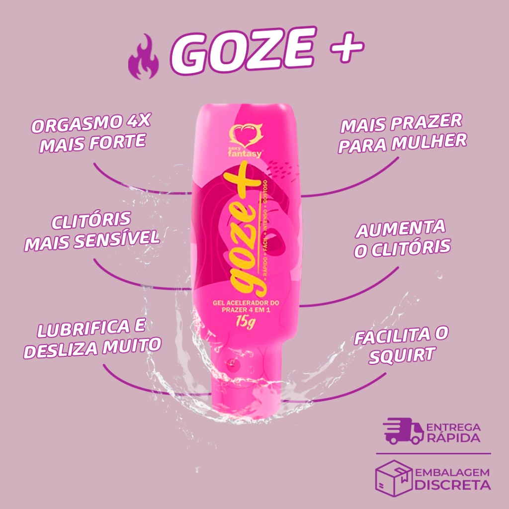 Gel Feminino Acelerador De Prazer Goze Mais 4 Em 1 Intenso 15g | Shopee ...