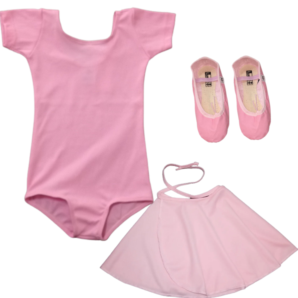 Kit Roupa De Ballet Infantil 3 Itens Uniforme Balé | Shopee Brasil