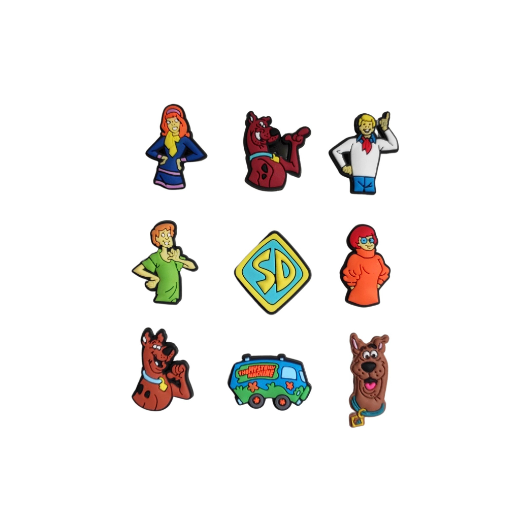 Pin para crocs Scooby Doo kit com 9 pins | Shopee Brasil
