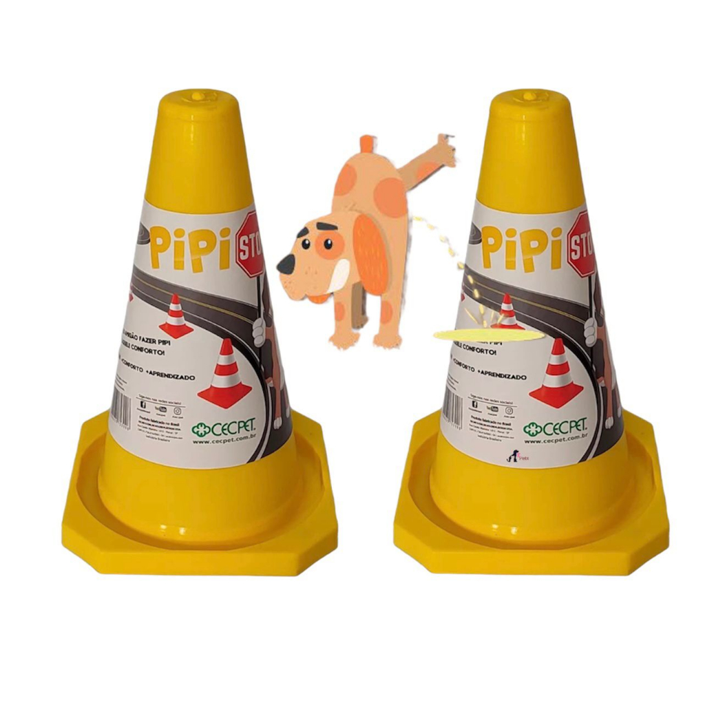 Kit 2 Cone Pipi Poste Cachorro Xixi Educador | Shopee Brasil