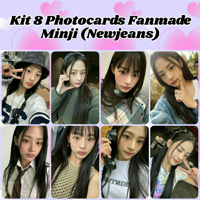 Kit 8 Photocards Minji Newjeans - Fanmade | Shopee Brasil