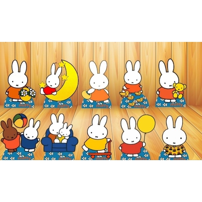 kit Coelhinha Miffy 10 displays de mesa de 20cm mdf 3mm | Shopee Brasil