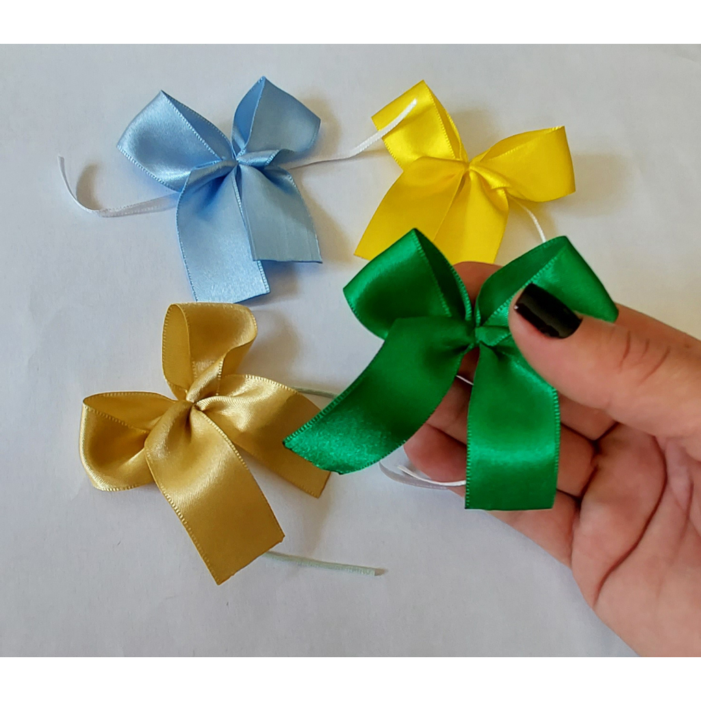 Lacinho para caixinhas - 10 Laços de cetim - Lacinhos prontos para ...