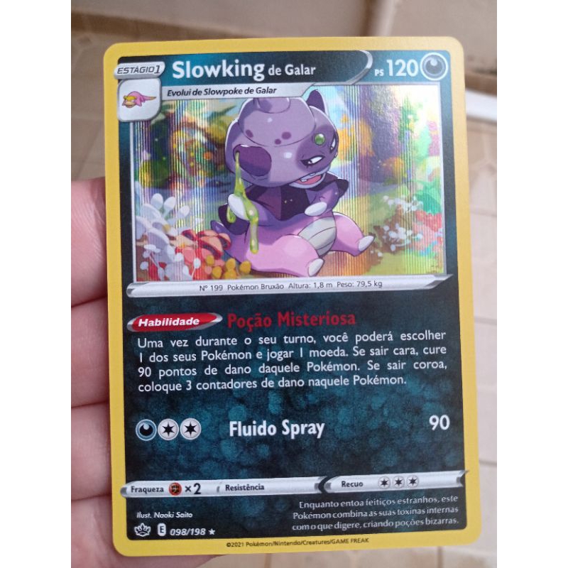 Carta Pokémon Slowking Foil Original Copag | Shopee Brasil