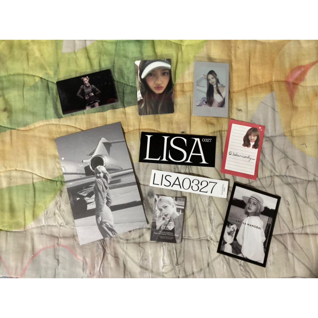 Photocard Official Lisa 0327 Photobook Sticker Born Pink Oficial ...