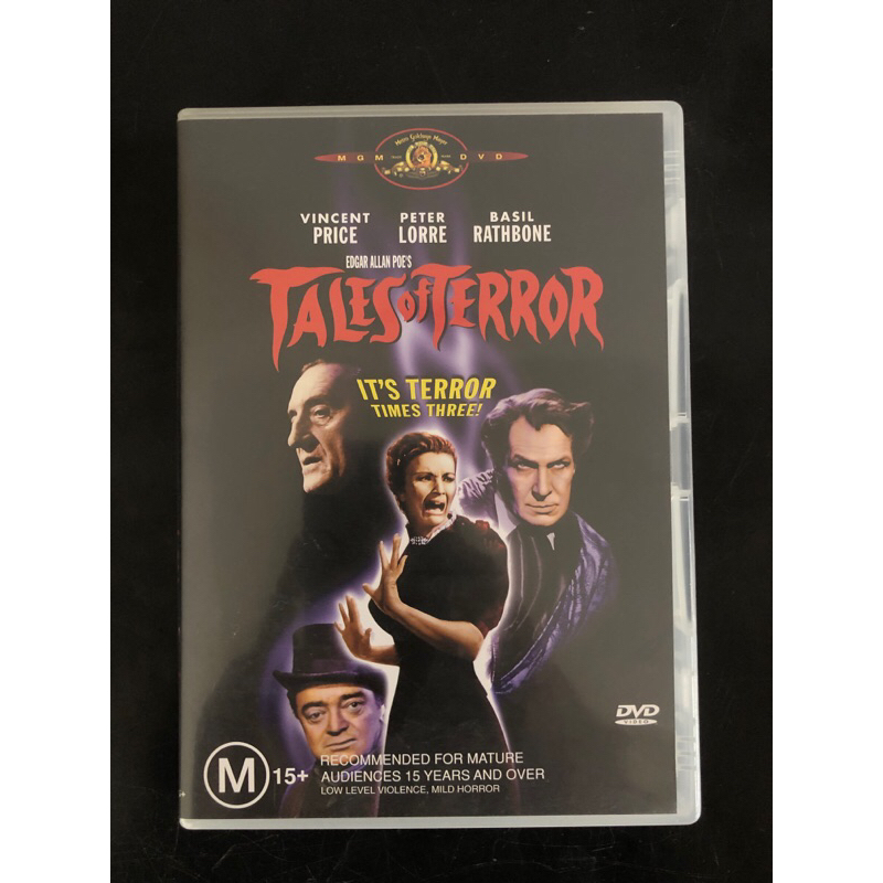 Dvd Tales of Terror - Muralhas do Pavor - 1962 Edgar Allan Poe Vincent ...