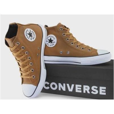 Tênis CONVERSE All Star Couro Cano Alto - Unissex - Caramelo - Envio ...