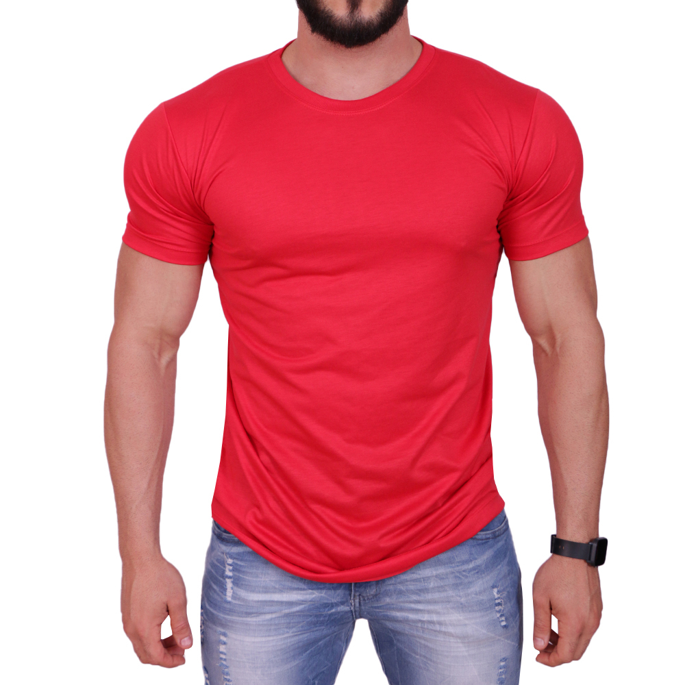 Camiseta Masculina Lisa Longline Sem Logomarca | Shopee Brasil