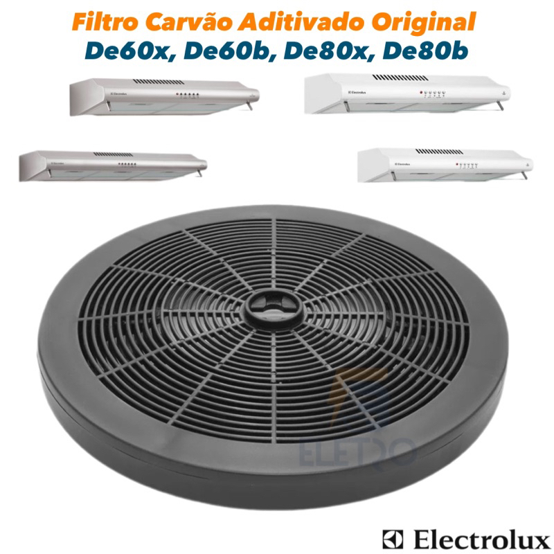 Filtro de Carvão Original para Coifas Electrolux DE60b, DE60x, DE80b ...