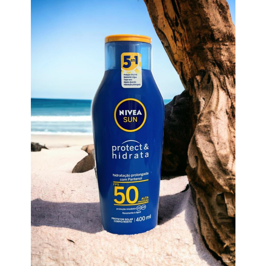Protetor Solar NIVEA SUN Protect & Hidrata FPS 50 400ml/ FPS 70 200ml | Shopee Brasil