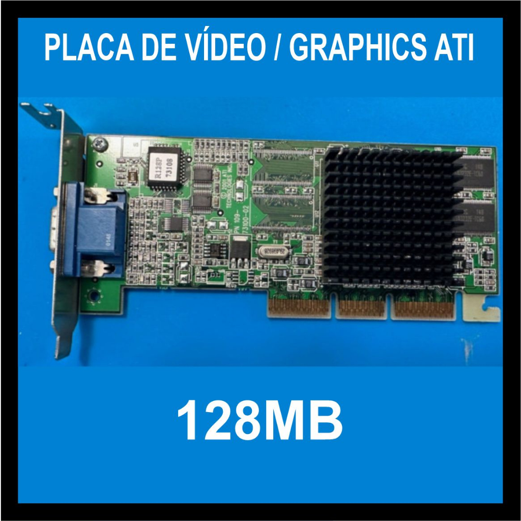 PLACA DE VÍDEO / Graphics Ati rage / 128mb / Jogos e Pcs Antigo ...