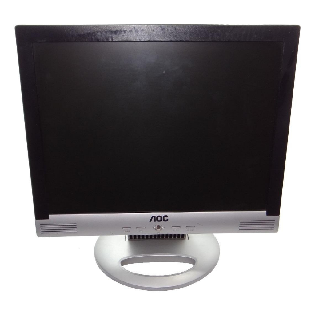 Monitor AOC LM522 LCD 15 Polegadas c/mini riscos na tela | Shopee Brasil