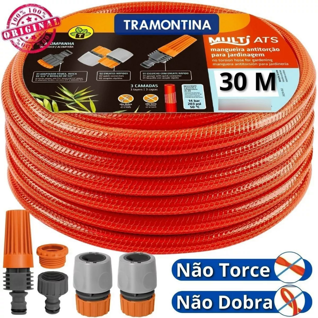 Mangueira de Jardim Trançada para sua casa Multi ATS Antitorcao ... Mangueira de Jardim Trançada para sua casa Multi ATS Antitorcao ...