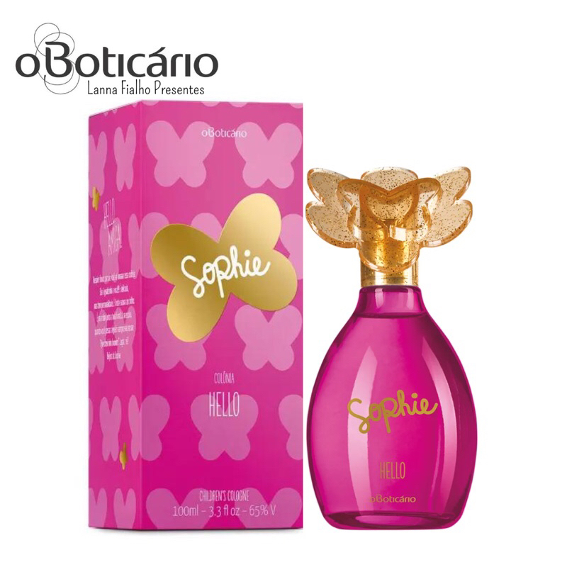 Sophie Hello Colônia Infantil 100ml - O Boticário | Shopee Brasil