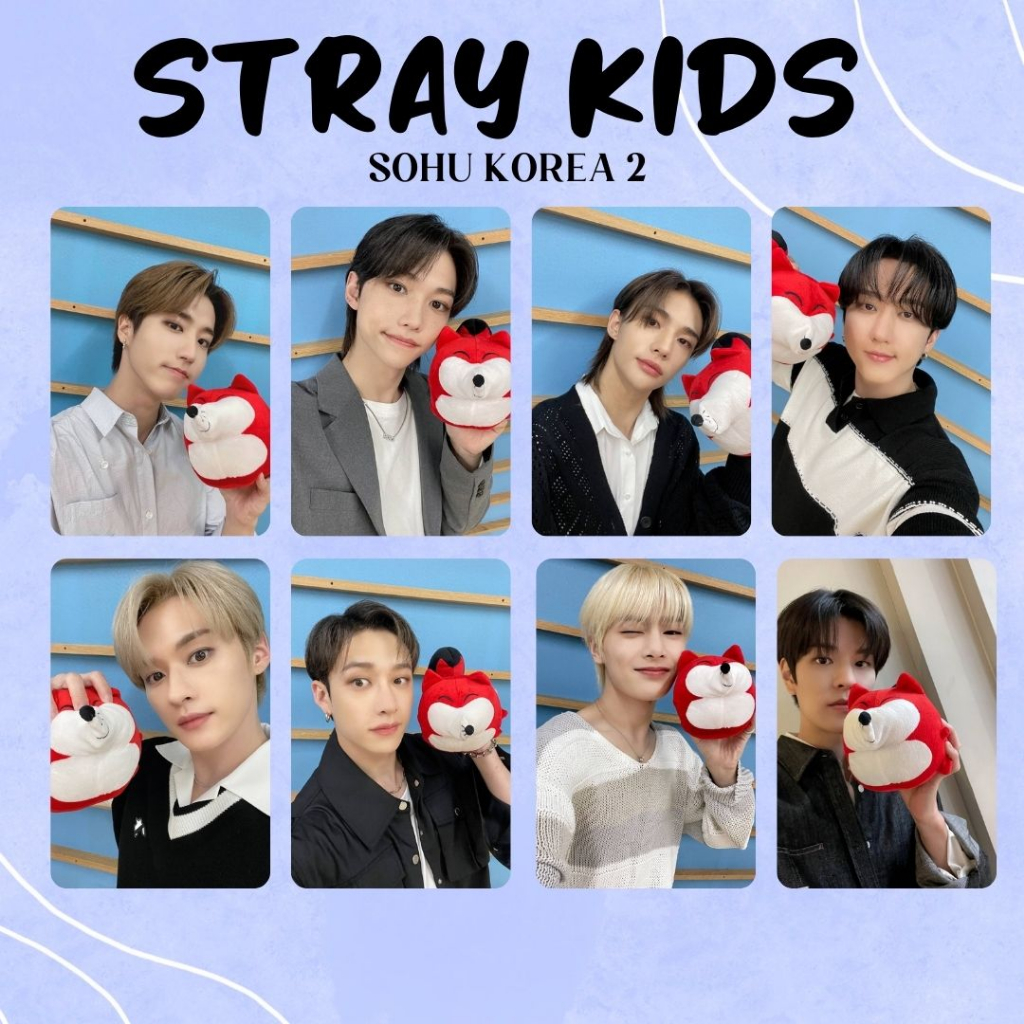 Photocards Stray kids Sohu Korea 2 frente e verso | Shopee Brasil