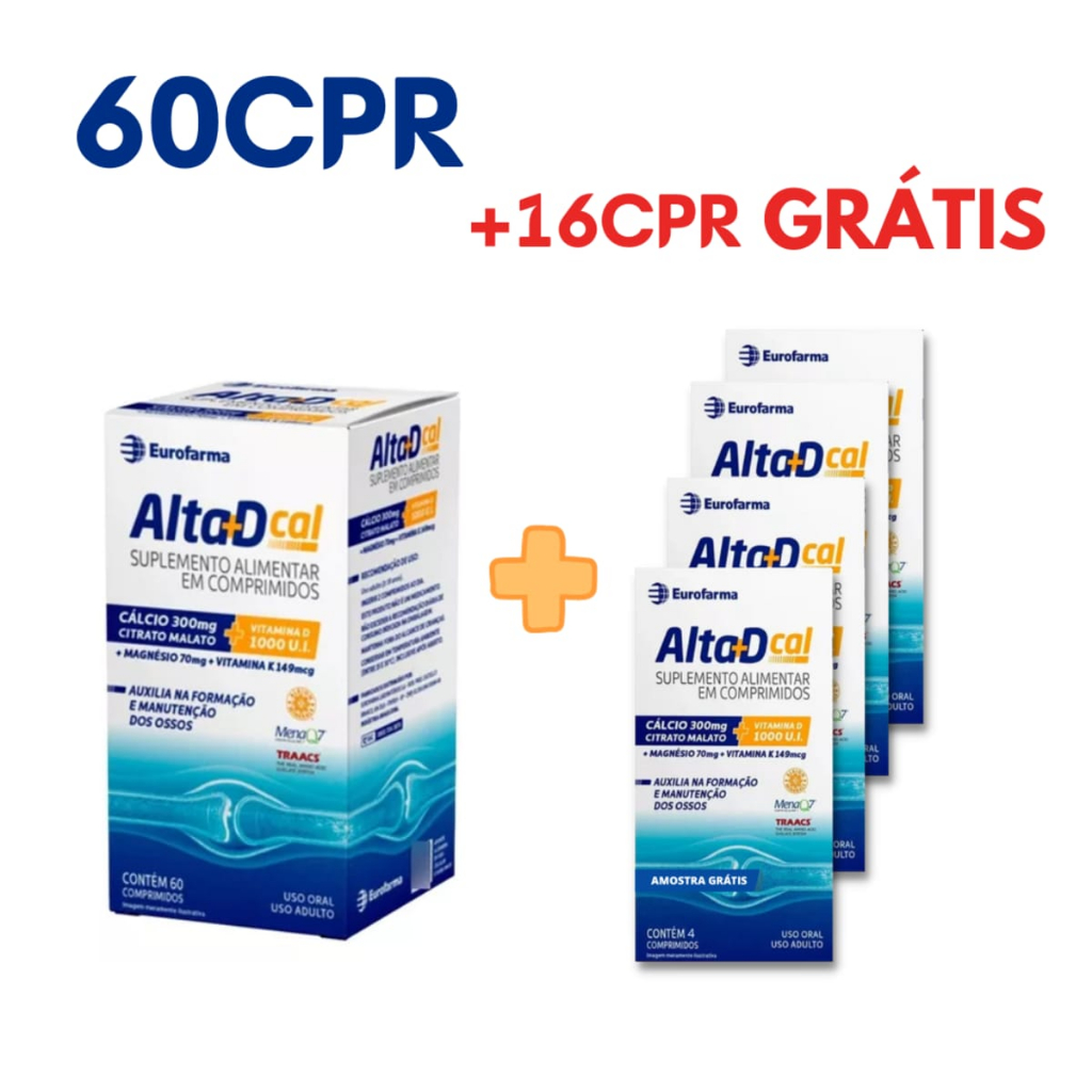 Altad Cal Suplemento Alimentar Cálcio E Vitamina C/60 Comprimido ...