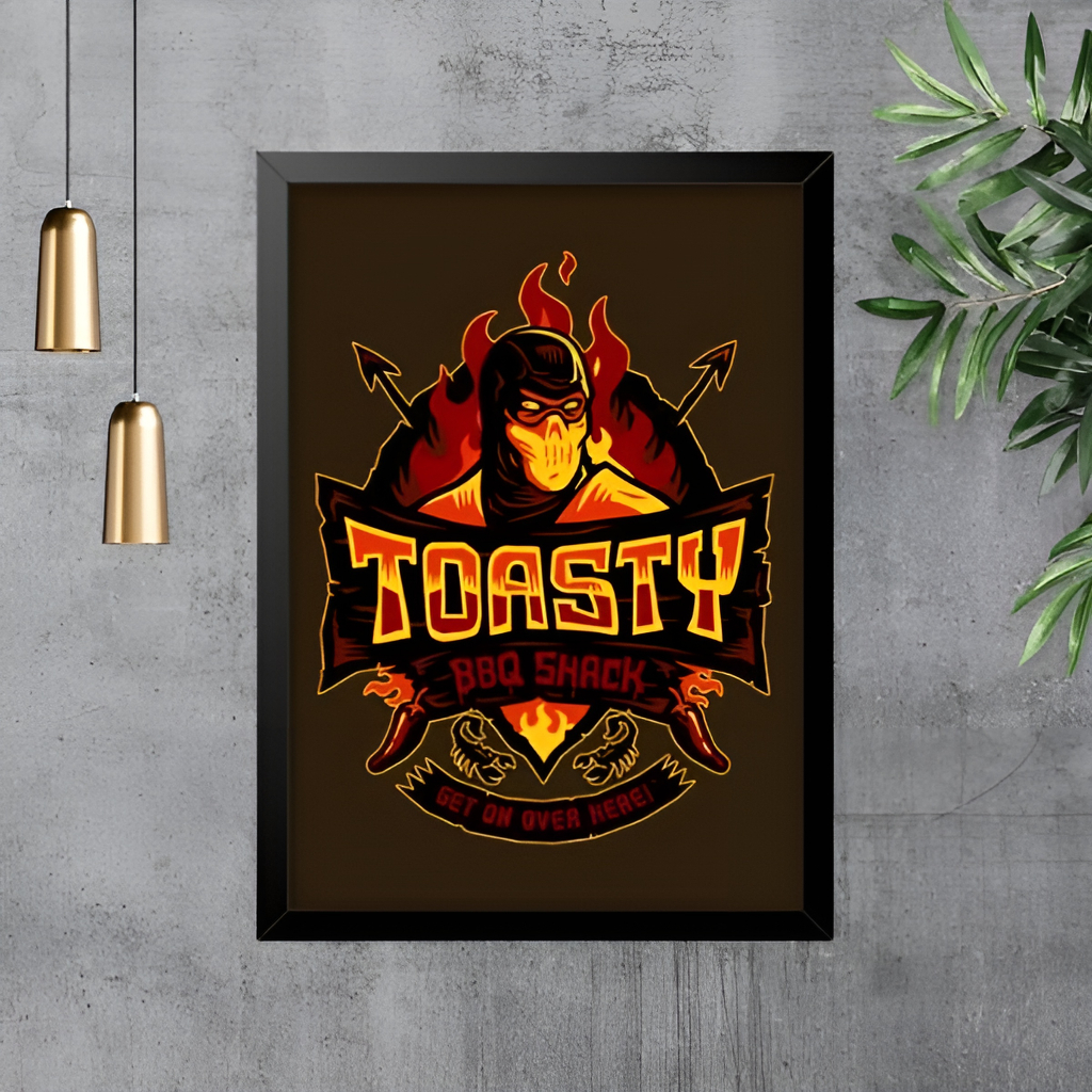 Quadro Mortal Kombat Scorpion Toasty! | Shopee Brasil
