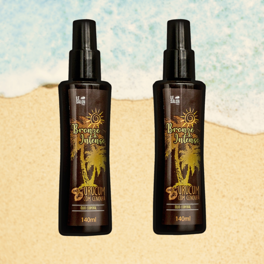 Bronzeador Corporal Urucum e Cenoura 2 Unidades 140ml Pró Vitamina-A ...