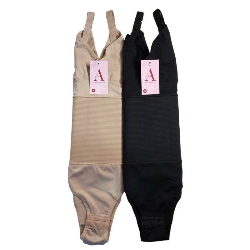 Body Modelador de Alta Compressão Suplex Alça Reforçada / Body Cinta ...