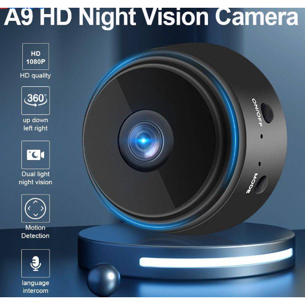 A9 Câmera De Visão Noturna Micro Hd Câmera Wi-fi 1080p Língua Noturna ...