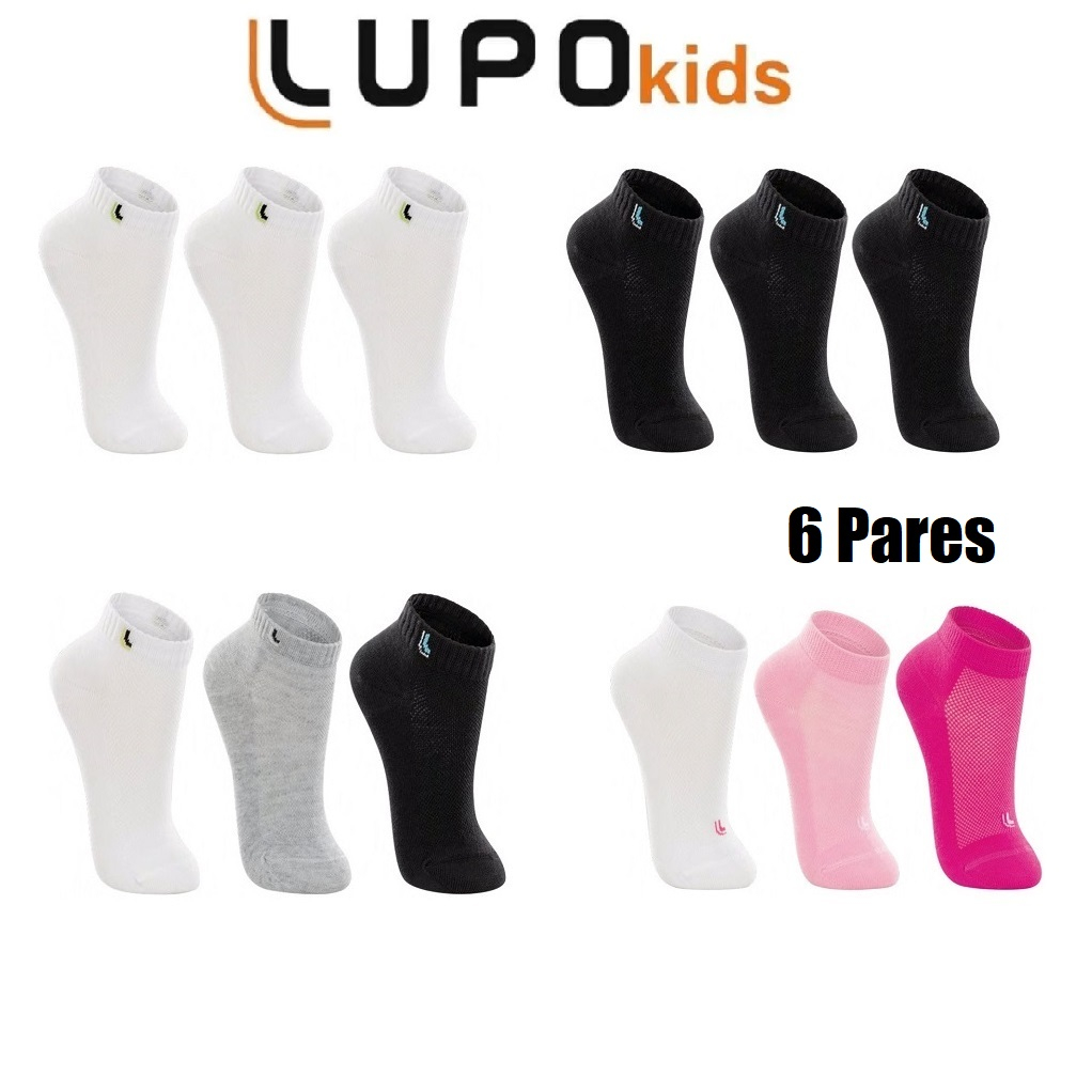 Kit Meia infantil Lupo kids com 6 pares | Shopee Brasil