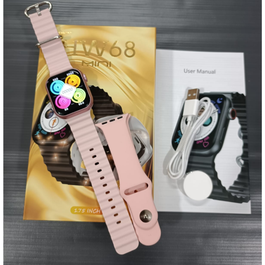 Novo Smartwatch Inteligente Hw68 Mini 41mm Pulso Fino Caixa Pequena ...