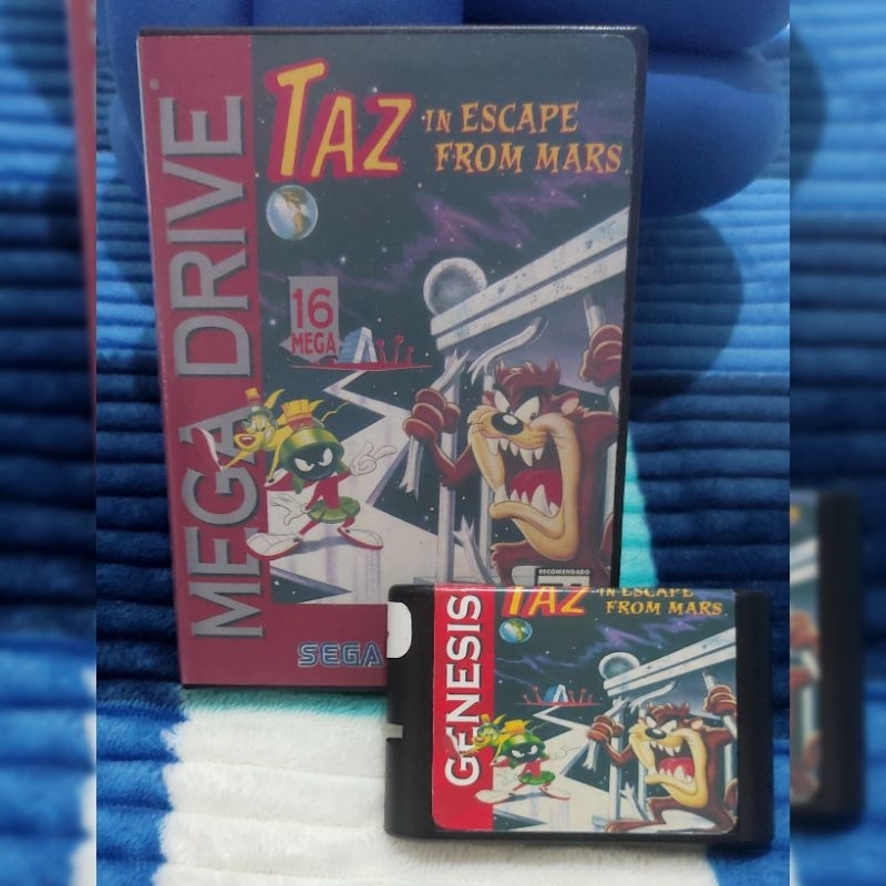 Cartucho Mega Drive - Taz in Escape from Mars - c/ Caixa | Shopee Brasil