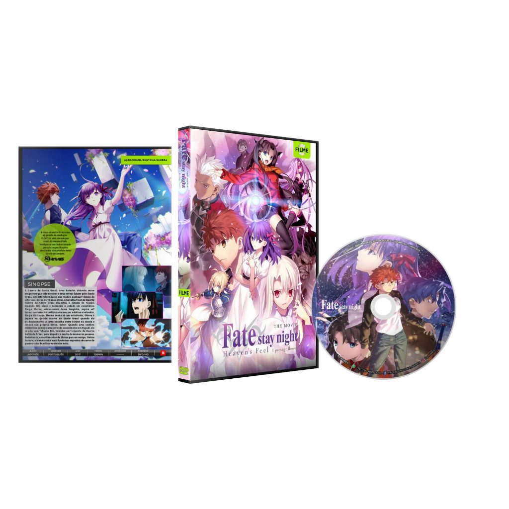 Dvd Fate Stay Night Heaven's Feel Trilogia | Shopee Brasil