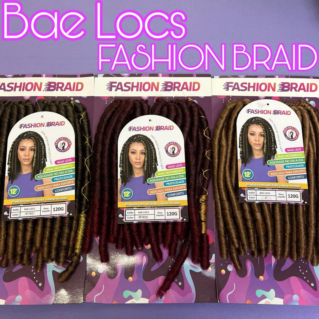 Bae Locs 30cm FASHION BRAID Cabelo CROCHET BRAIDS Orgânico - 120g ...