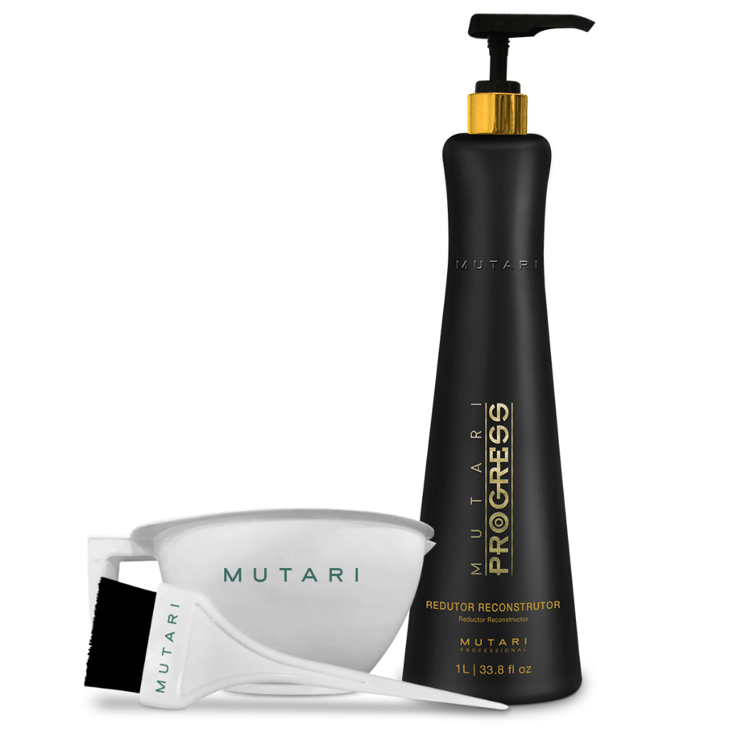 Progressiva Mutari Progress Sem Formol 1L Cumbuca e Pincel Cores ...