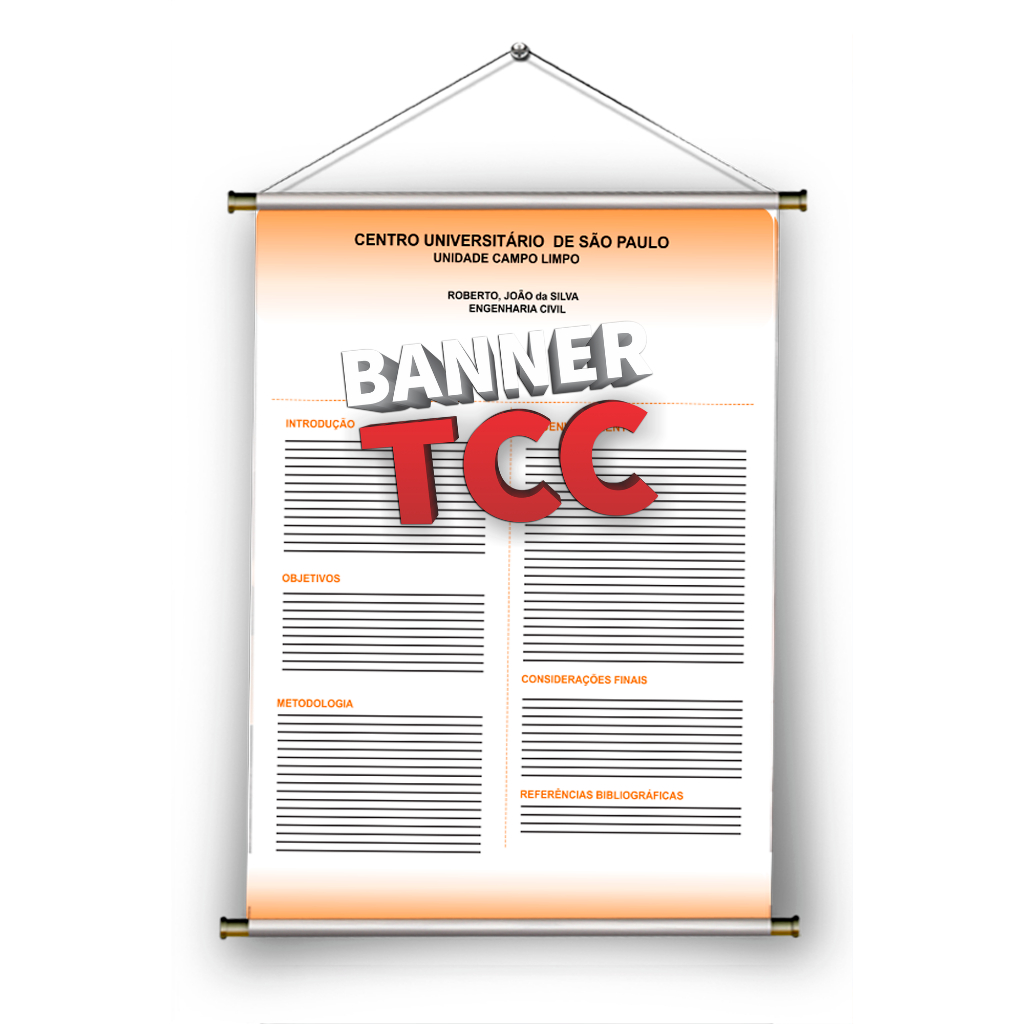 Banner TCC 80x120cm / 90x120cm Qualidade Fotográfica | Shopee Brasil