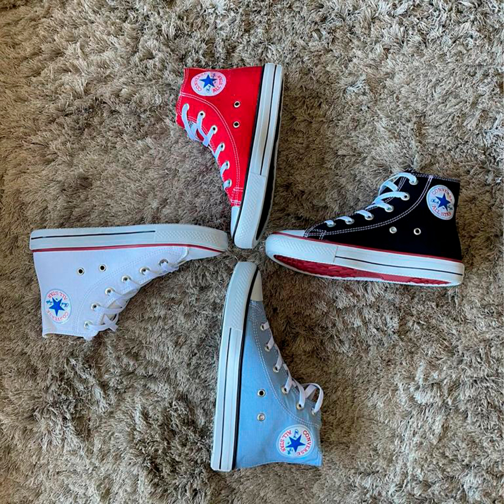 Tenis All Star Botinha Em Lona Varias Cores Frete Gratis | Shopee Brasil