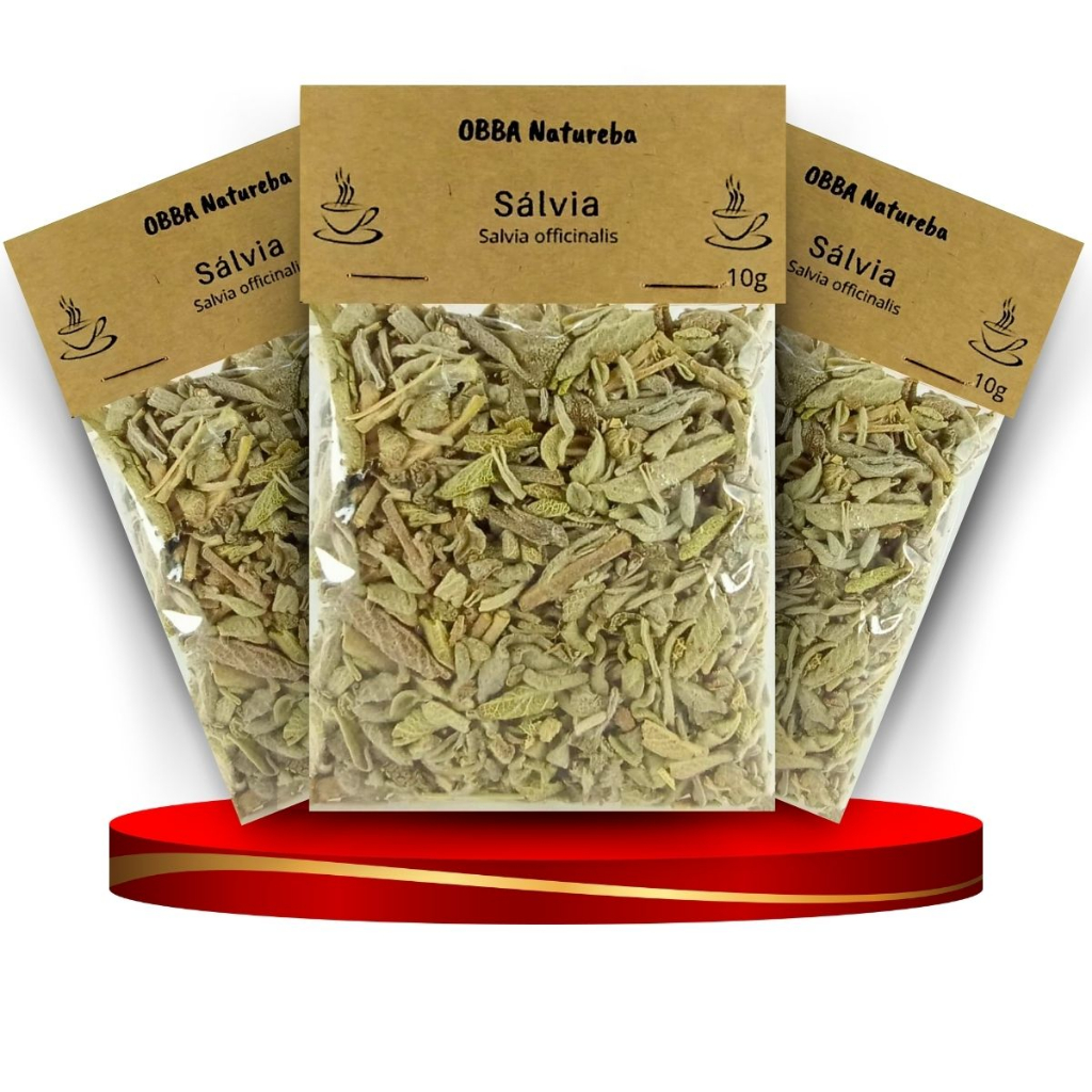 Leve 3 Chás de Sálvia | Verdadeira Salvia Officinalis | Folhas Seca ...