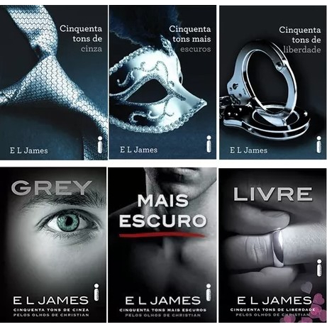 Coleção Cinquenta Tons de Cinza / E. L. James | Shopee Brasil