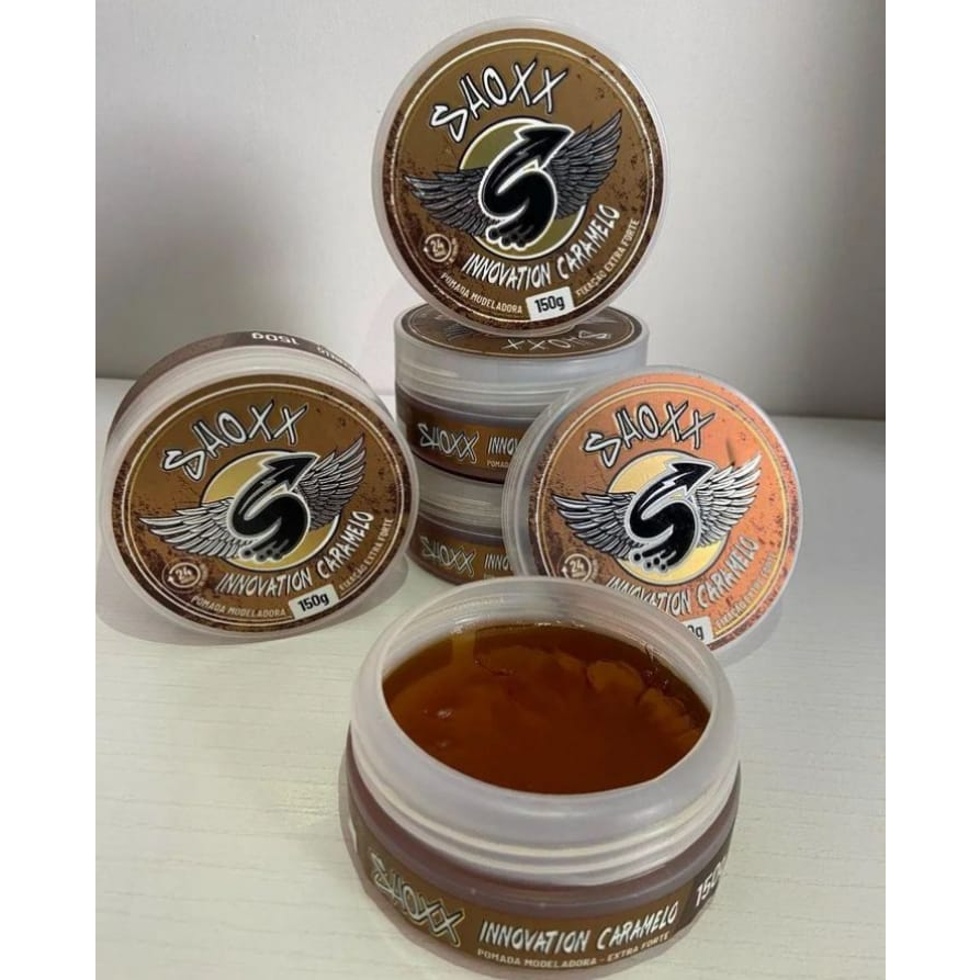 KIT 12 POMADAS MODELADORAS SHOXX CARAMELO | Shopee Brasil